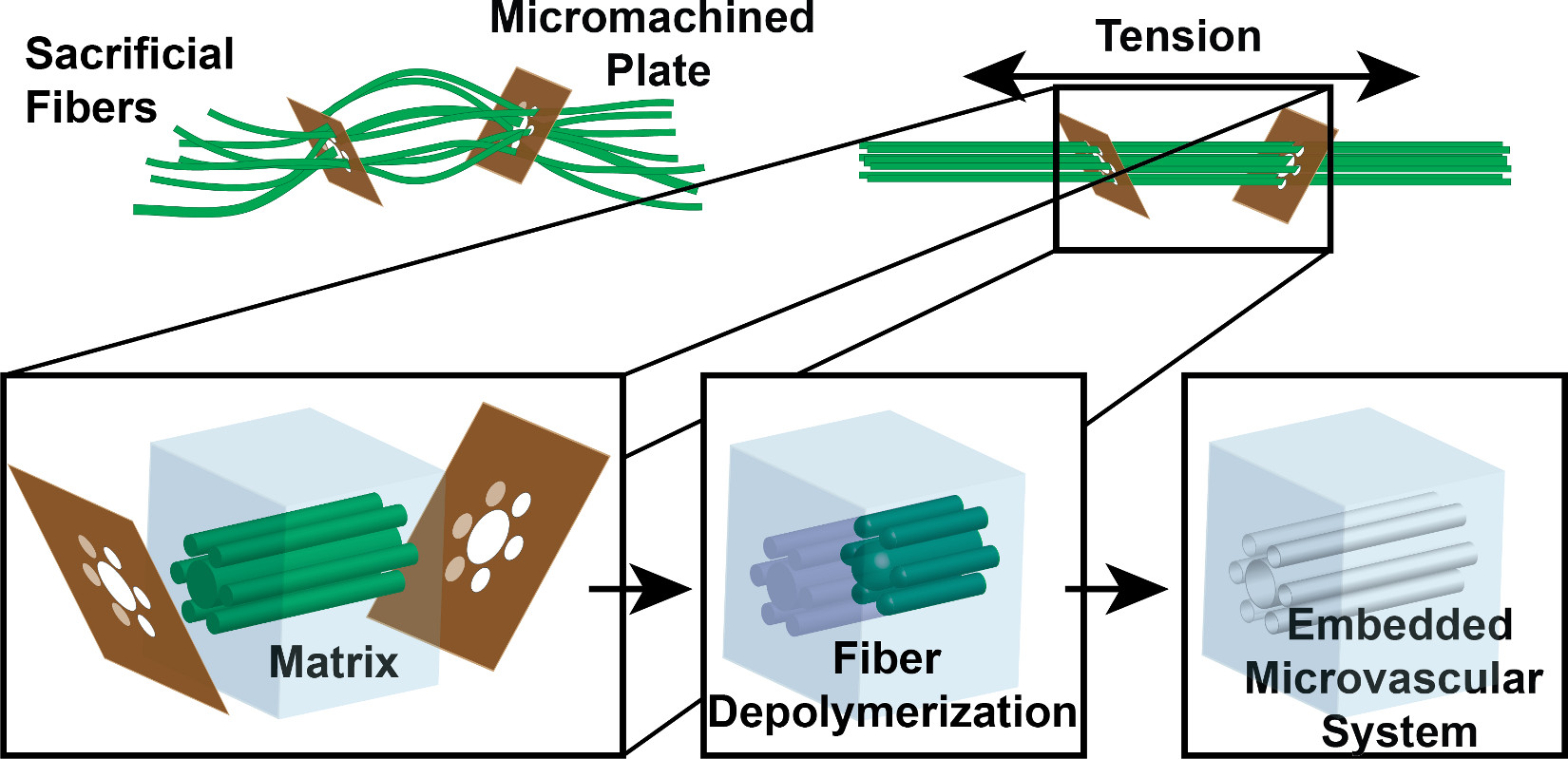 Process of Making Three-dimensional Microstructures using Vaporization of a Sacrificial ...